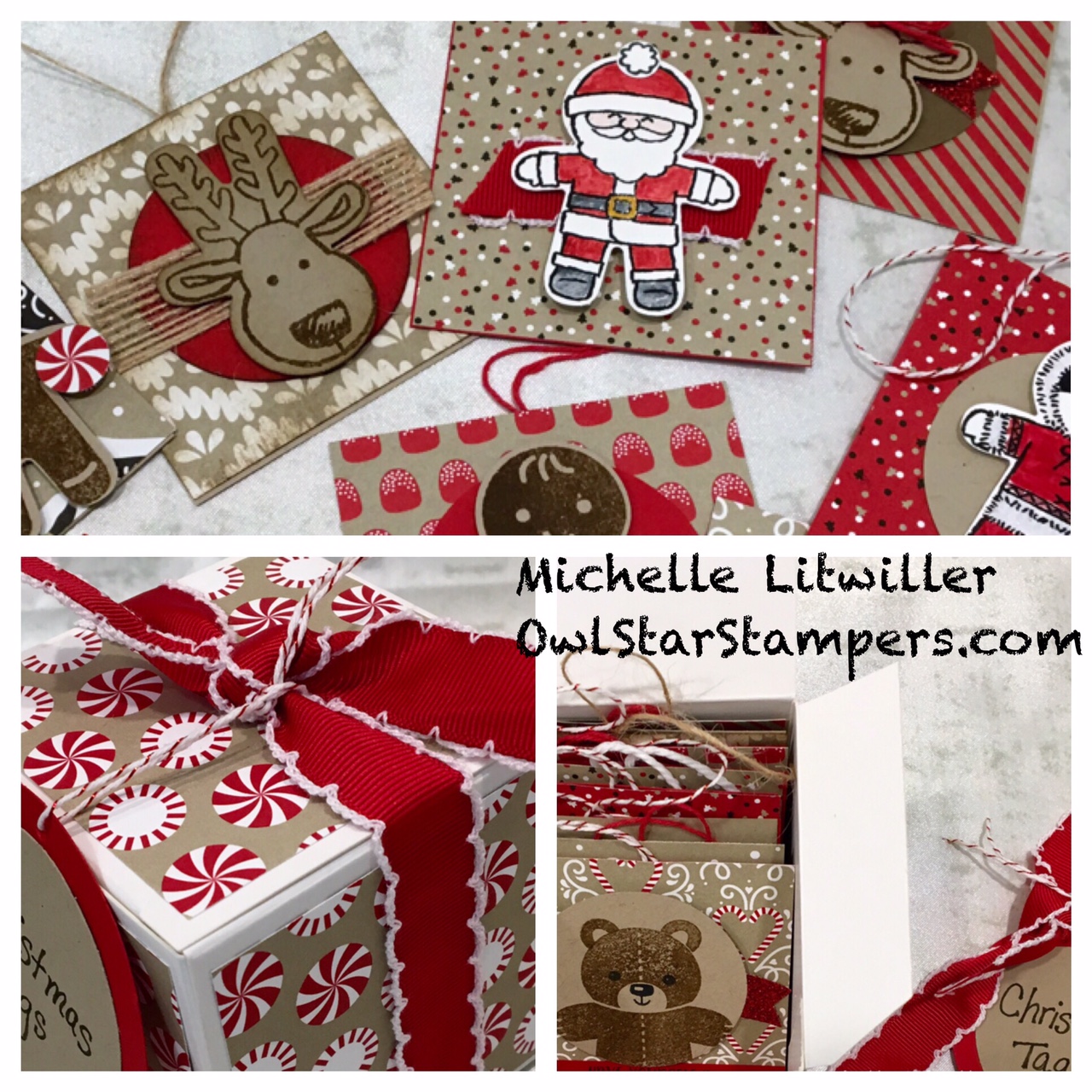 Christmas Box filled with Cookie Cutter Christmas Tags