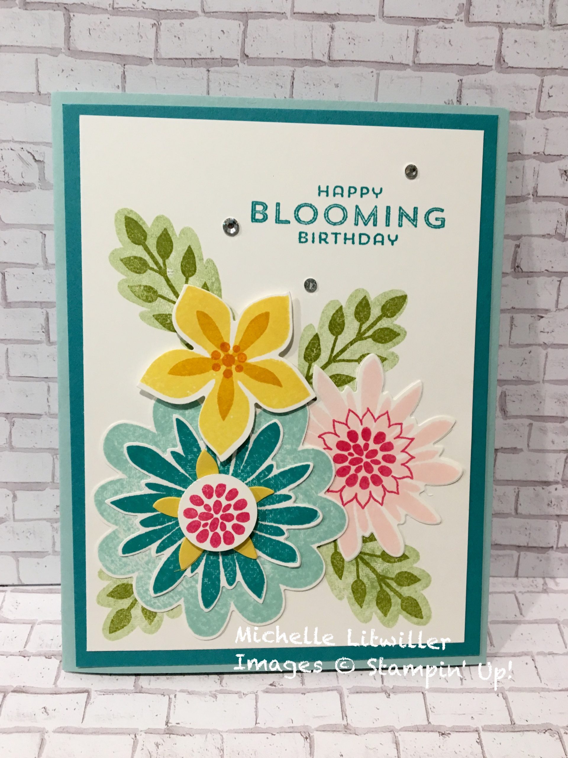 Spring Flower Patch Swap Card