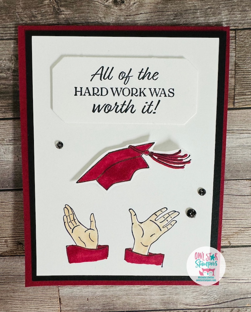 Three Awesome Graduation Cards Featuring the Cap and Gown Stamp Set