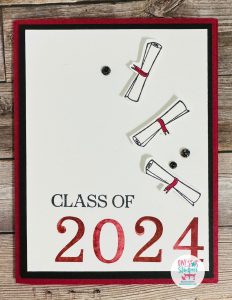 Three Awesome Graduation Cards Featuring the Cap and Gown Stamp Set