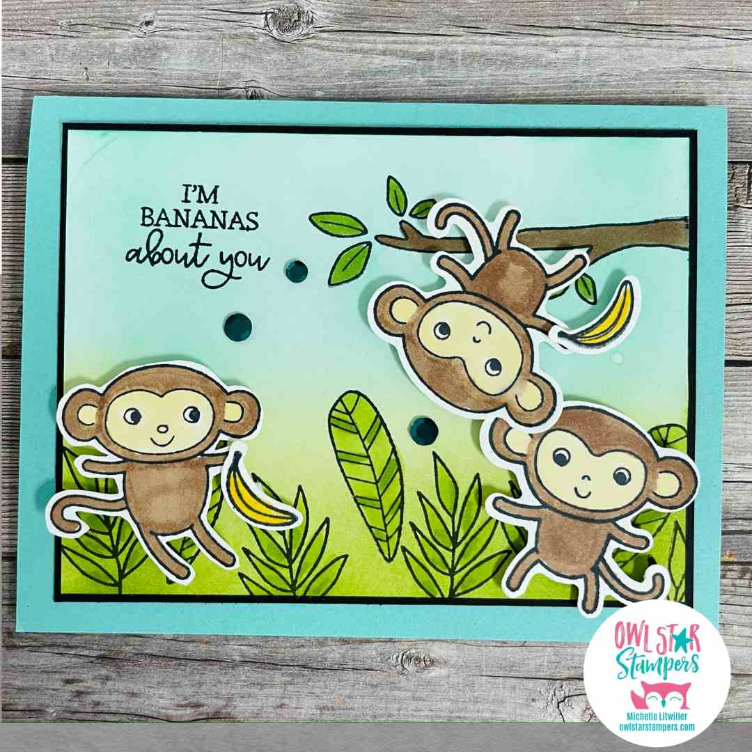 Making Two Cute Cards with the Stampin’ Up! Little Monkey Bundle