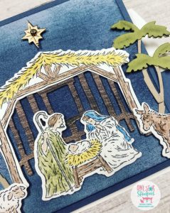 Making an Easel Card with the Peaceful Nativity Bundle