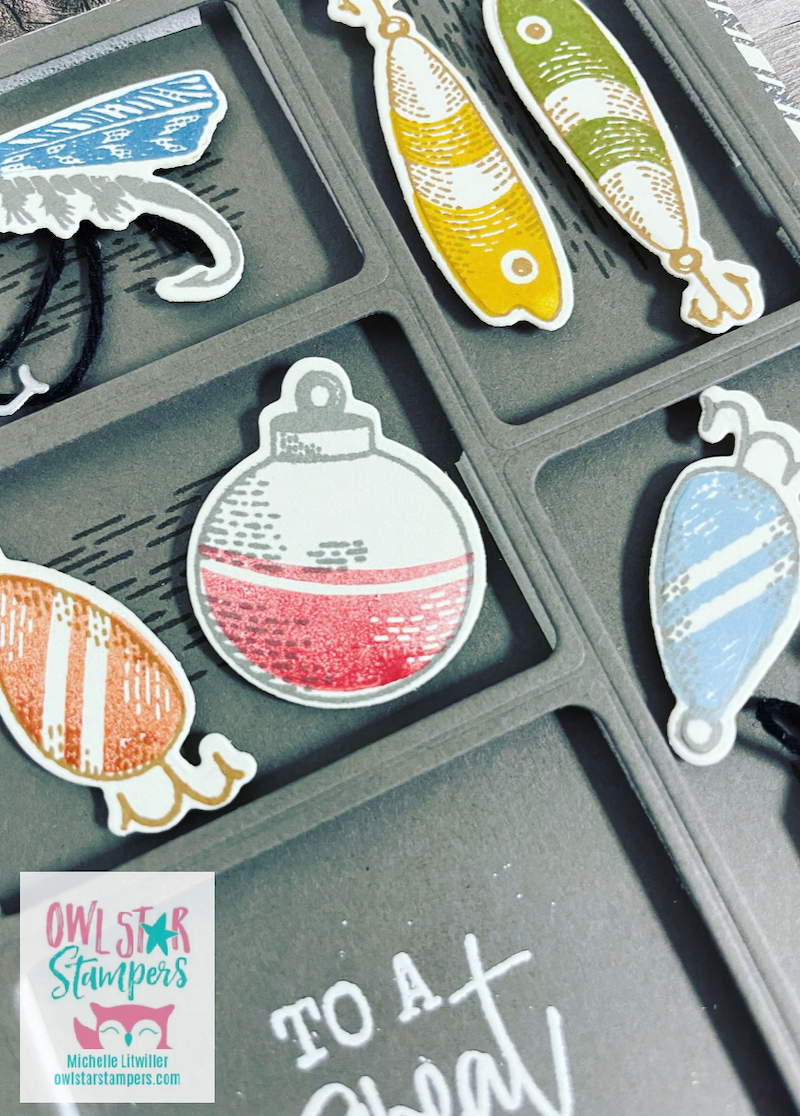 Making a Fishing Tackle Box Card with the Stampin’ Up! Gone Fishing Bundle