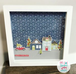 Adorable Home Decor Shadow Box Using the Stampin’ Up! Trimming the Town ...